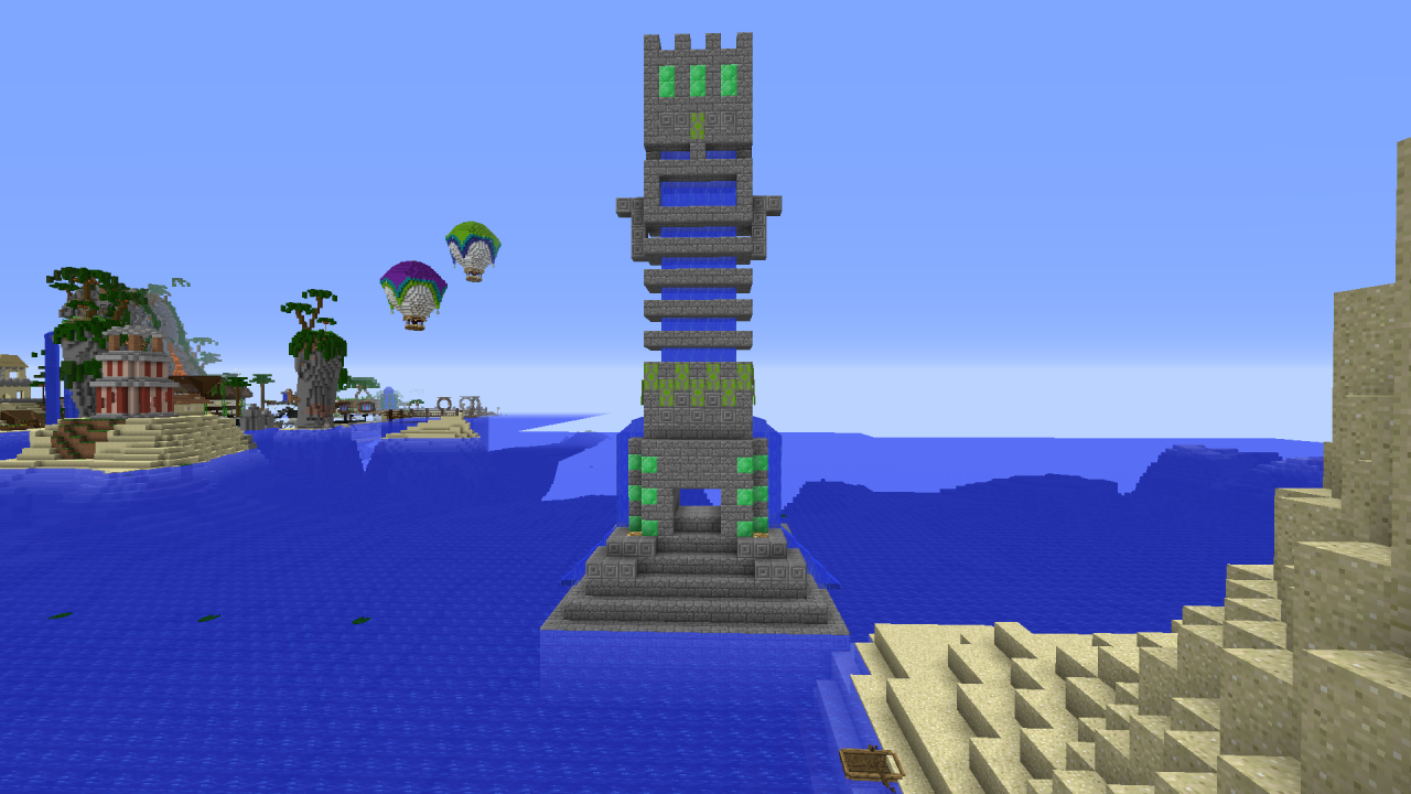 Tiki Statue set of 4 Minecraft Map