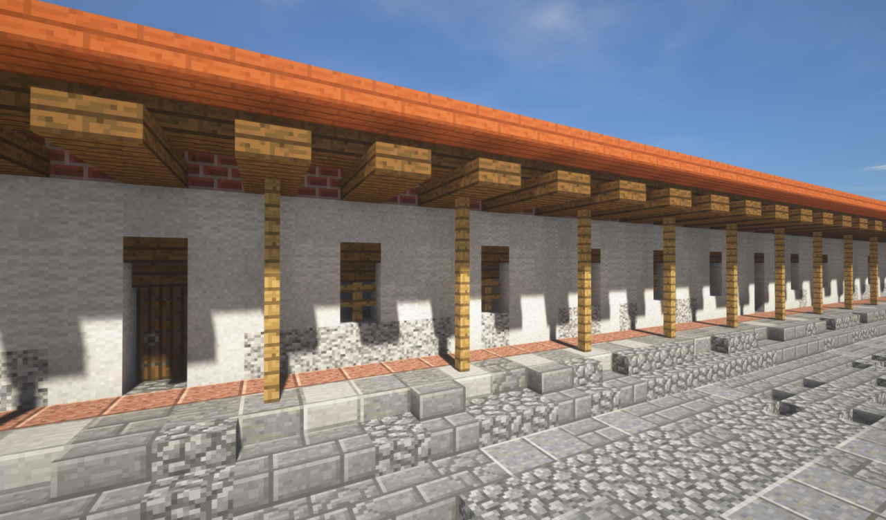 Portal de un pueblo colonial Minecraft Map