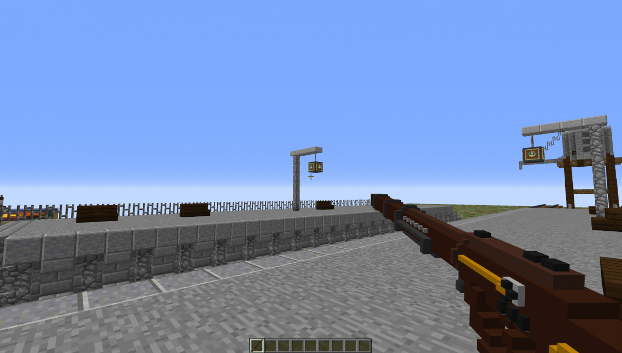 3D Custom Model: Steampunk Rifle Minecraft Map