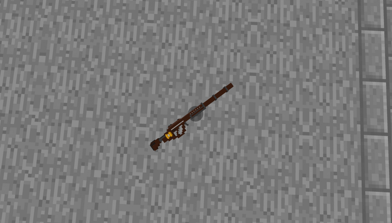 3D Custom Model: Steampunk Rifle Minecraft Map