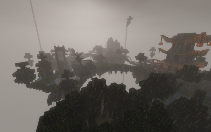 Japanese Floating Islands Minecraft Map