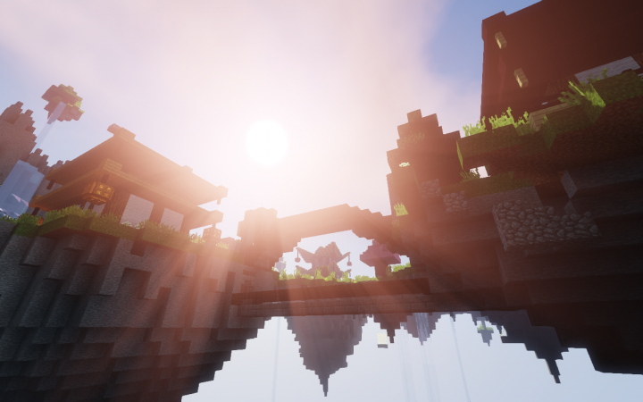 Japanese Floating Islands Minecraft Map