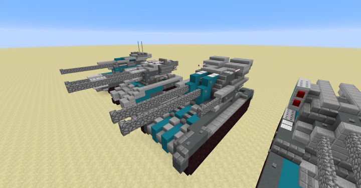 Futuristic tanks Minecraft Map