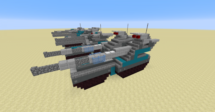 Futuristic tanks Minecraft Map