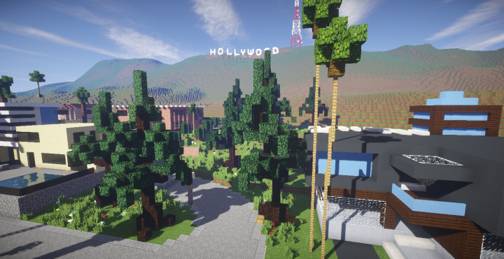Minecraft - Los Angeles Map (Hollywood) Minecraft Map