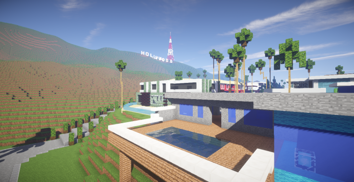 Minecraft - Los Angeles Map (Hollywood) Minecraft Map