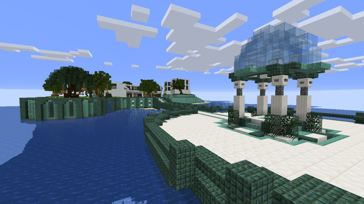 MetroGalaxy SMP 1.13 Island Resort Spawn Minecraft Map