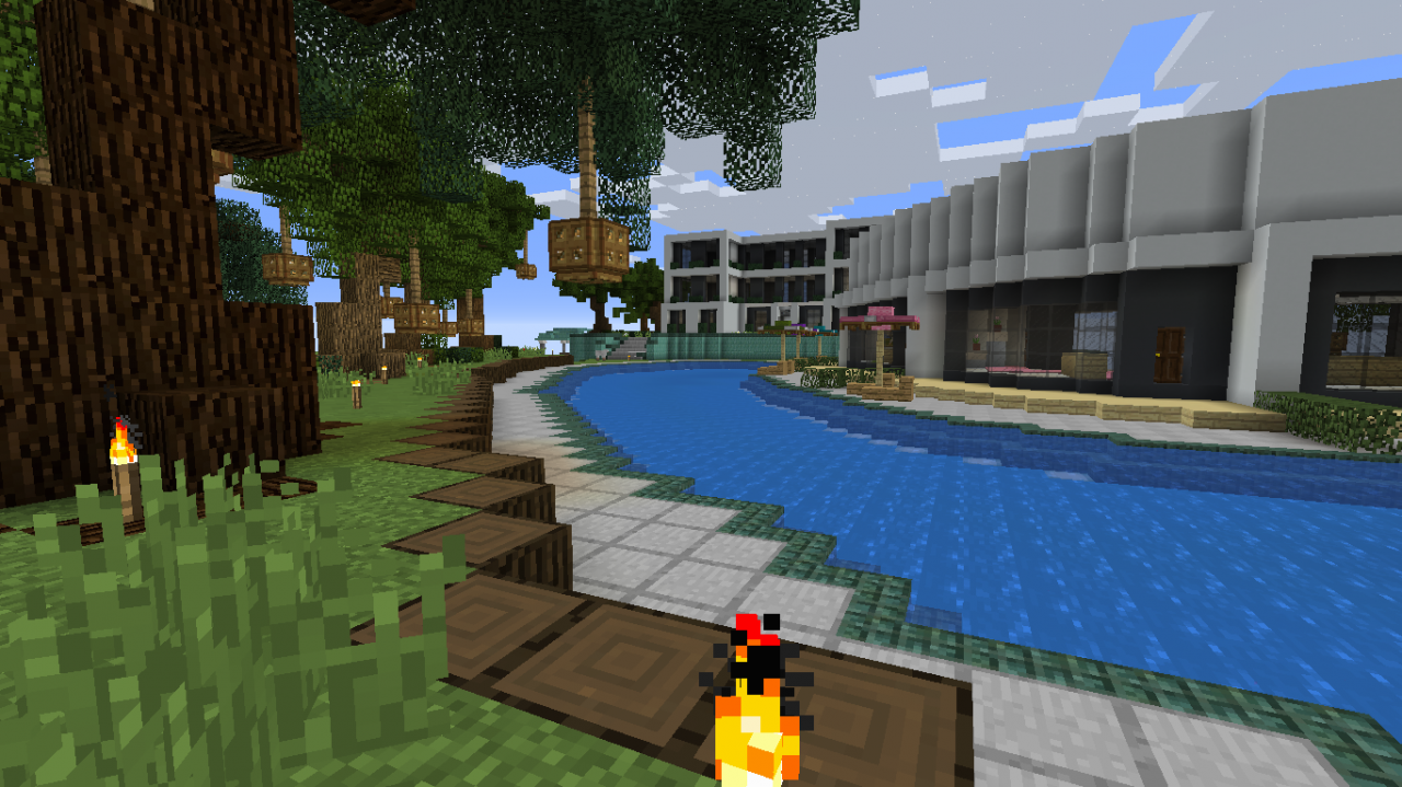 MetroGalaxy SMP 1.13 Island Resort Spawn Minecraft Map