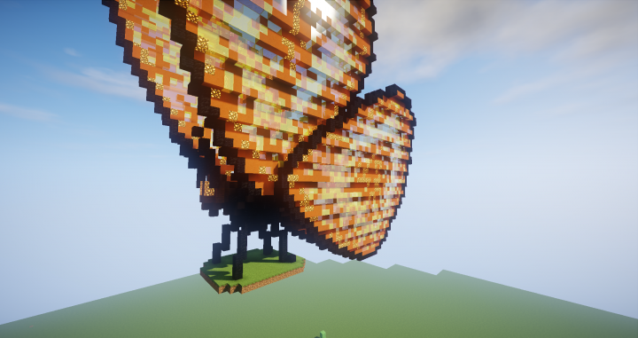 Shematic of geant butterfly Minecraft Map