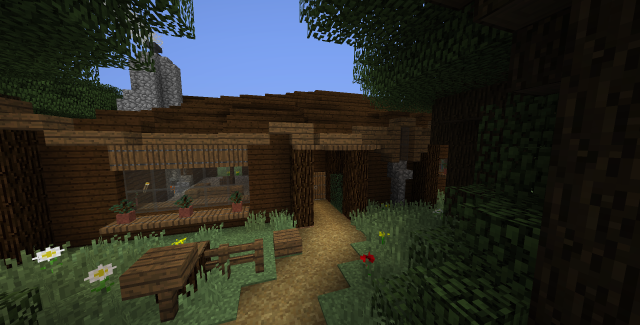 house in the woods Minecraft Map
