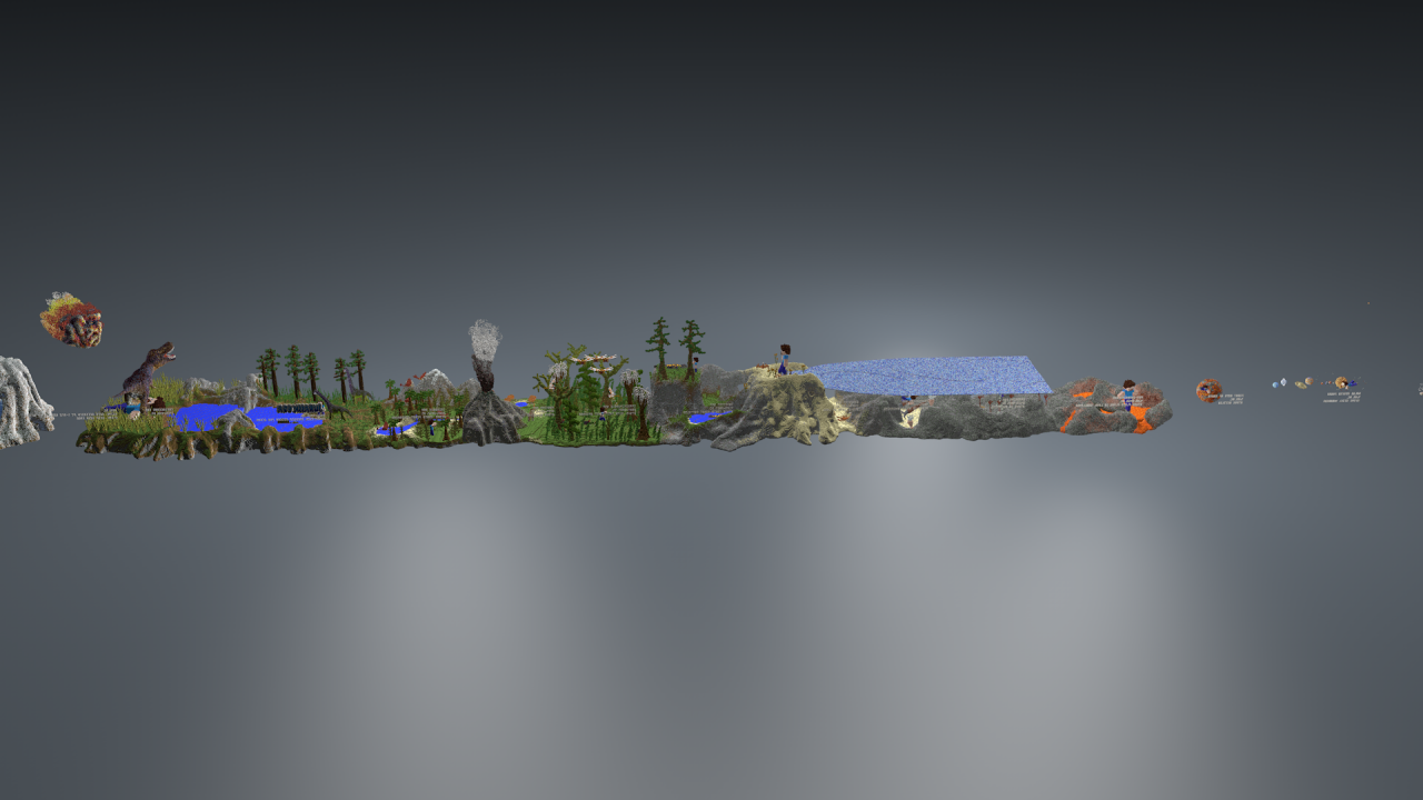 The real story of the past of the Earth (4000 Blocks long build ...