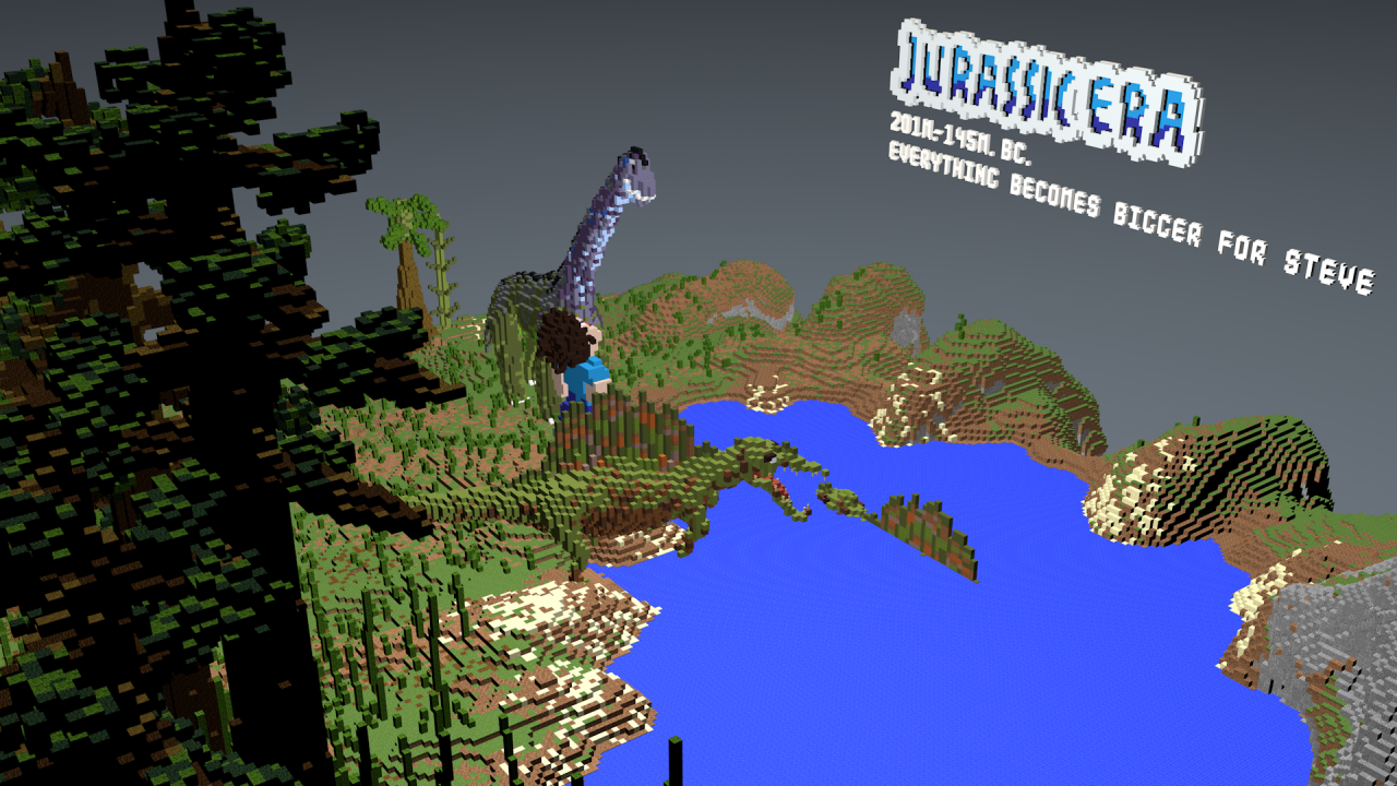 The real story of the past of the Earth (4000 Blocks long build ...