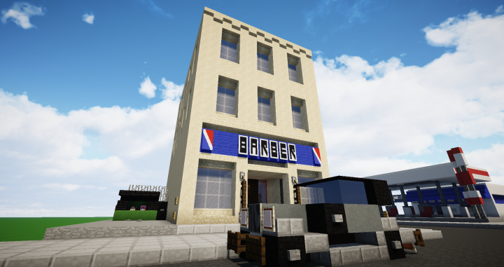 1950's Style Barber Shop Minecraft Map