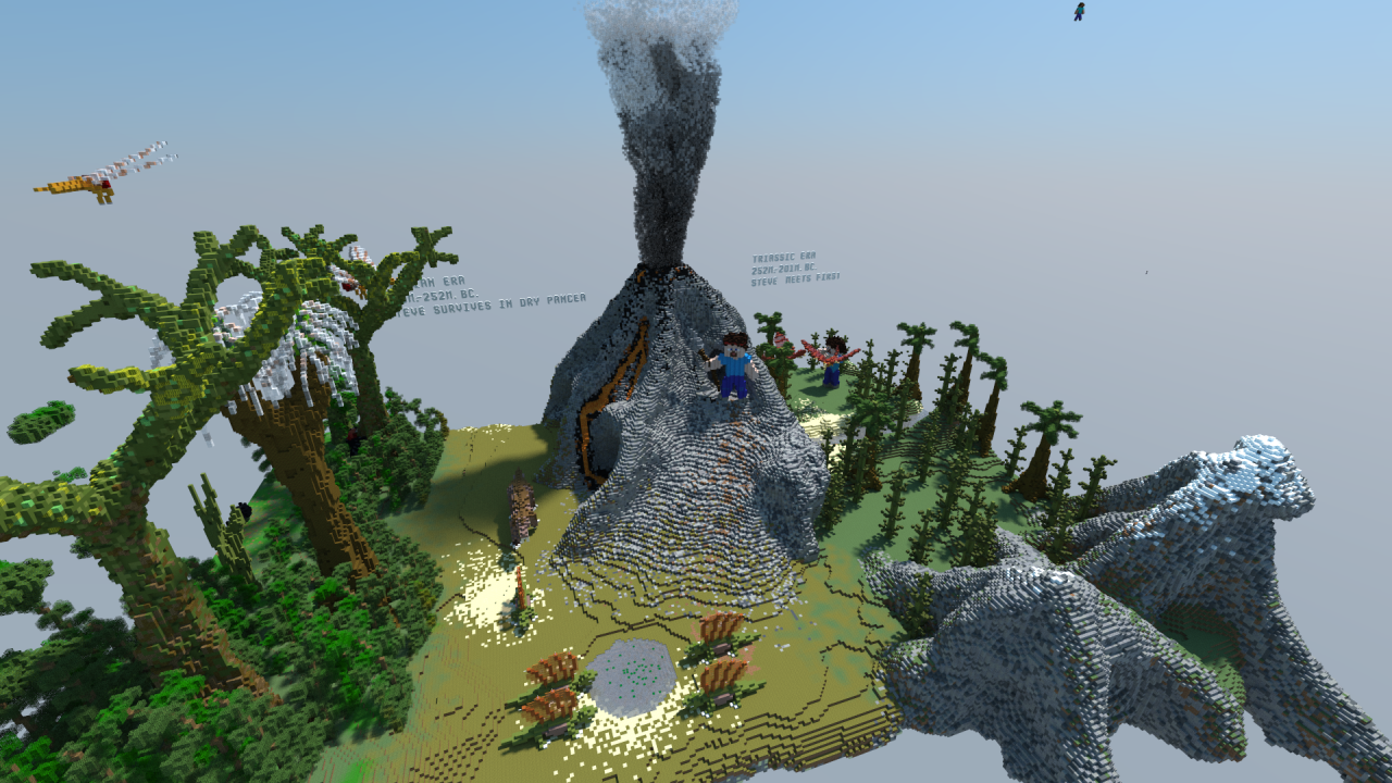 The real story of the past of the Earth (4000 Blocks long build ...