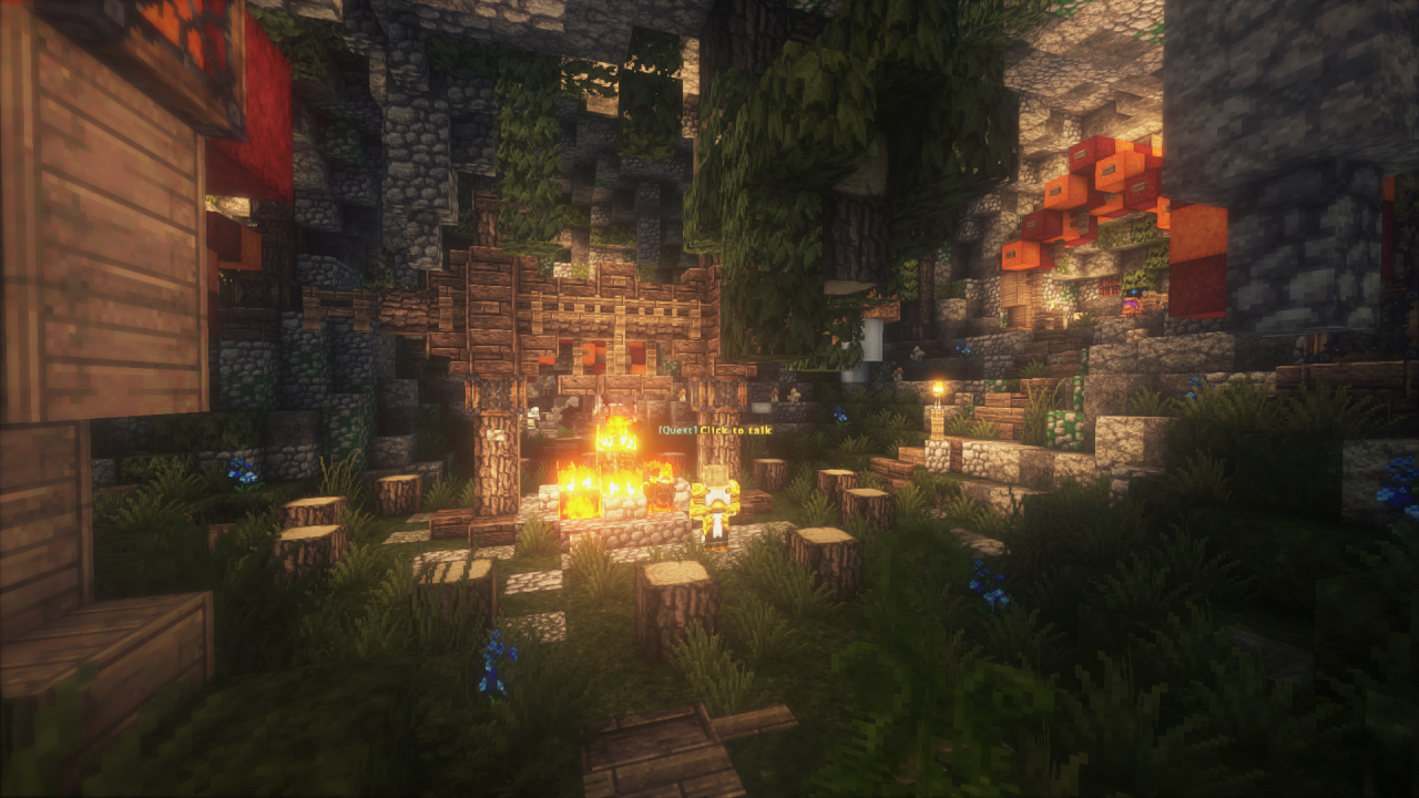 Camp of human tribe Minecraft Map