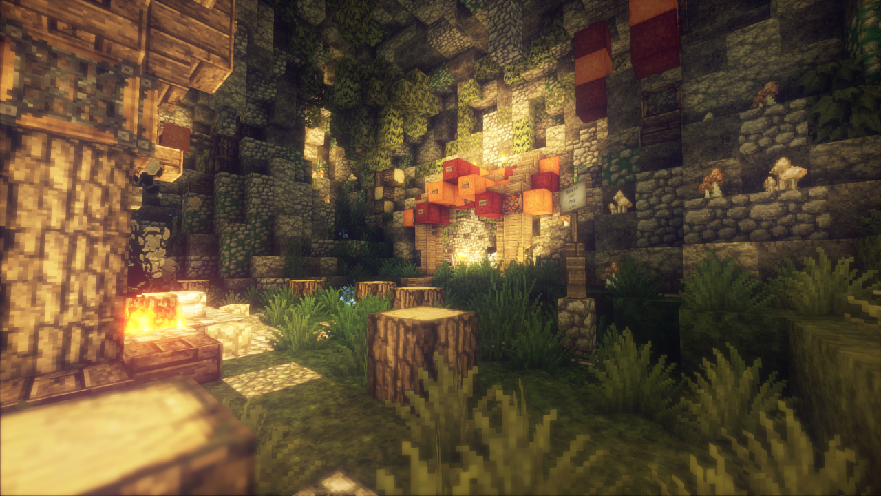 Camp of human tribe Minecraft Map