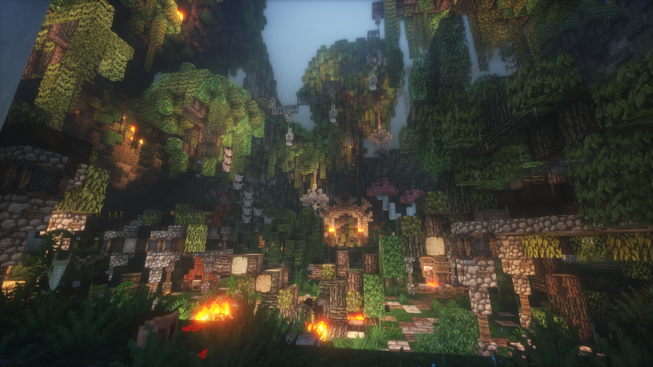 Camp of human tribe Minecraft Map