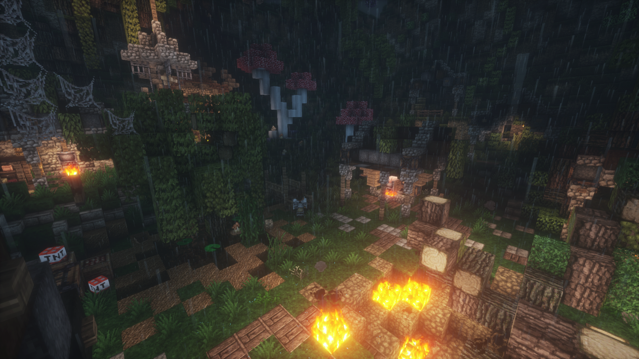 Camp of human tribe Minecraft Map