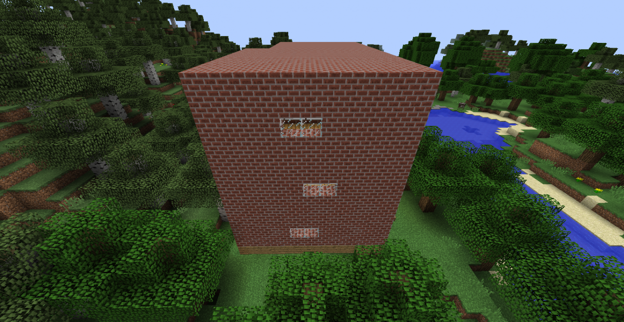 brick house Minecraft Map