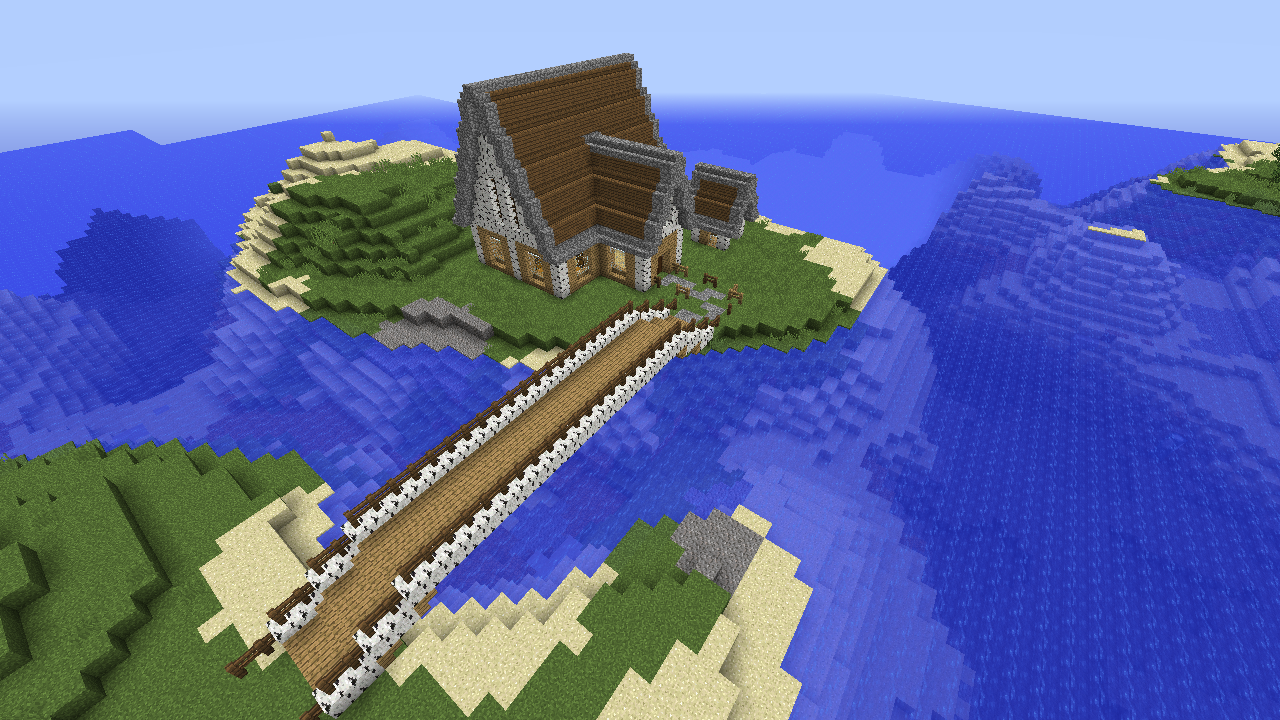 big complete house Minecraft Map