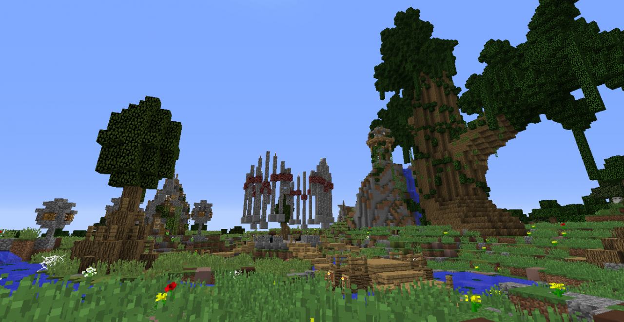 Open-World Spawn Map Minecraft Map