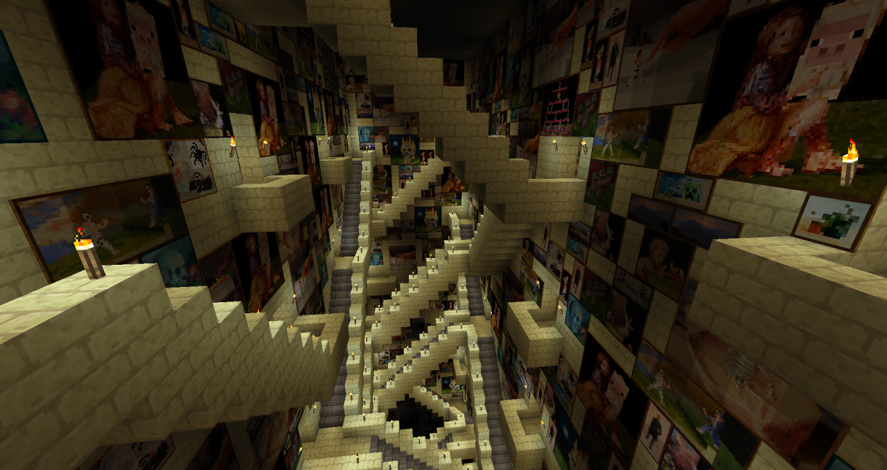 Hogwarts - Great Hall + moving stairs Minecraft Map