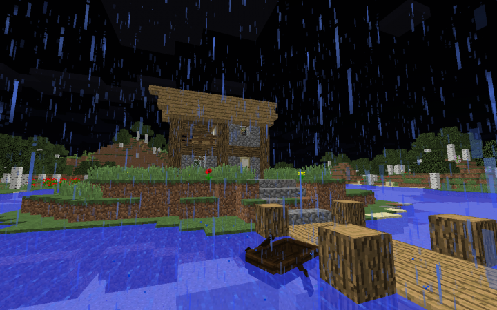 Simple RP Style Fisherman's Shack Minecraft Map