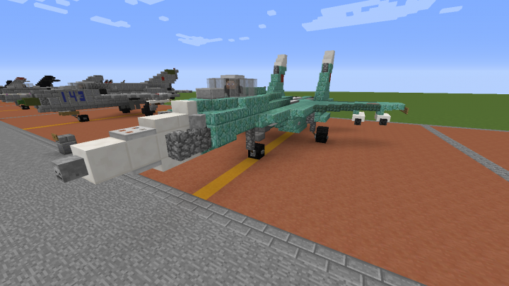 Su-27 "Flanker" Minecraft Map