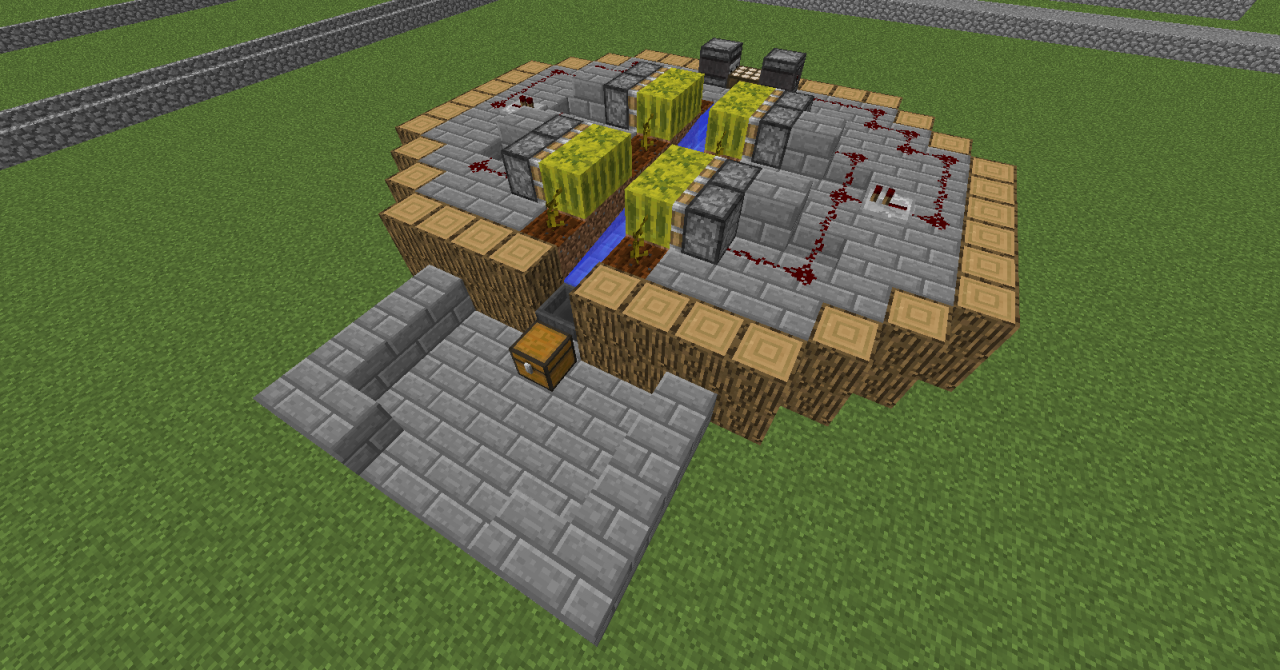 Free to use - Light Sensor Melon Farm (fully automatic) Minecraft Map
