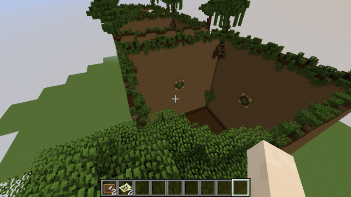 Structure of Build Battle Nature Theme Minecraft Map