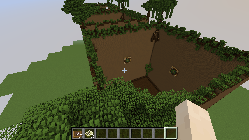 Structure of Build Battle Nature Theme Minecraft Map