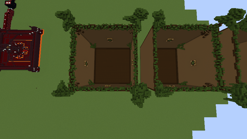 Structure of Build Battle Nature Theme Minecraft Map