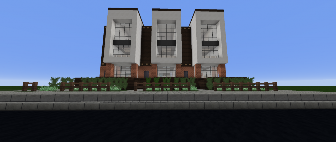 Modern Row Apartment 2 + Schematic Download Minecraft Map