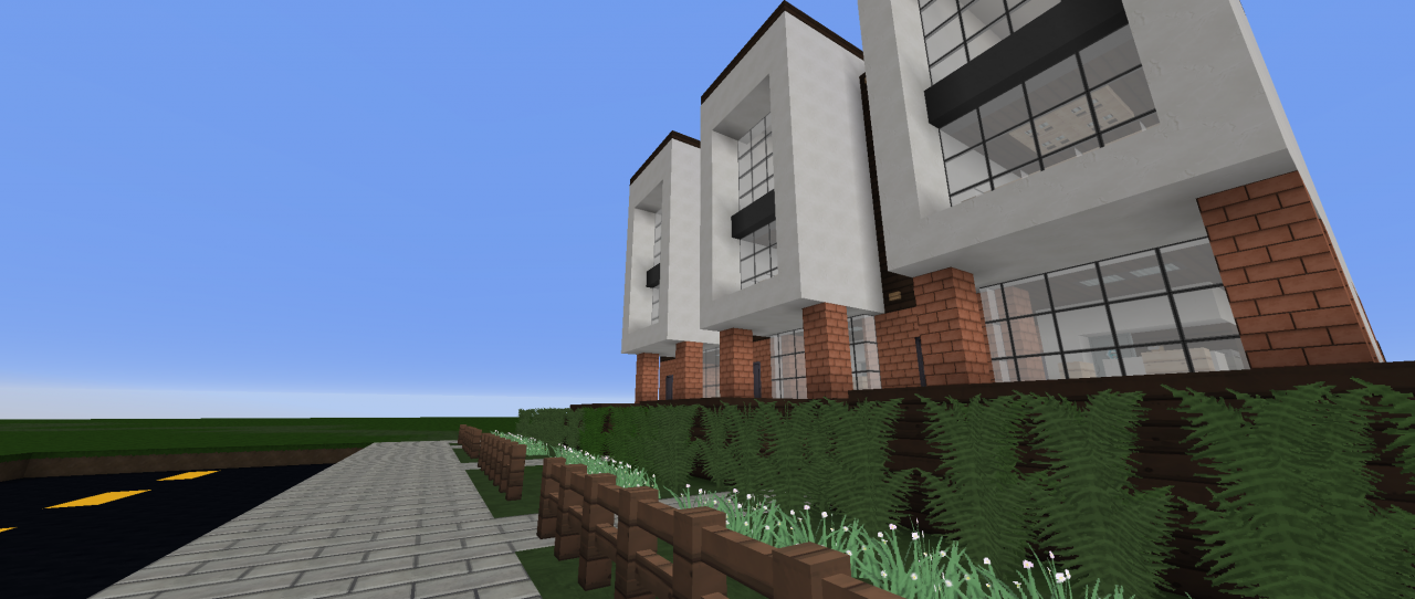Modern Row Apartment 2 + Schematic Download Minecraft Map