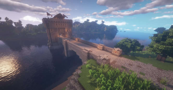 Fortified bridge (full interior and download) Minecraft Map