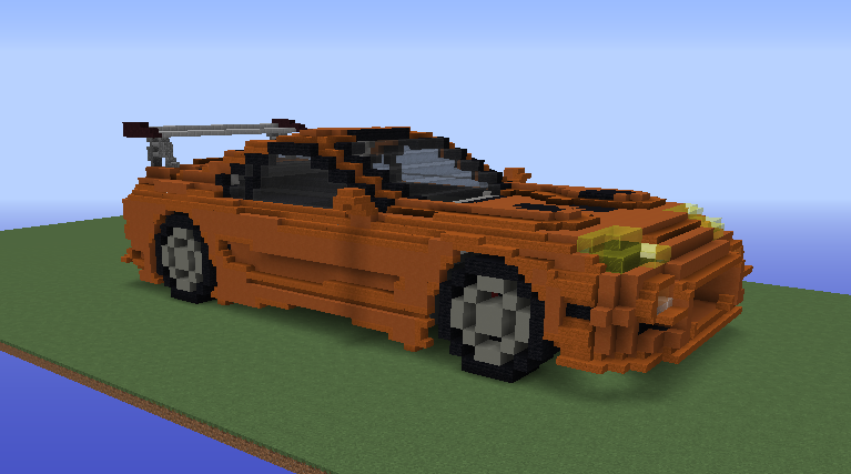 Toyota Supra by mattecraft1 : 2 models Download Minecraft Map