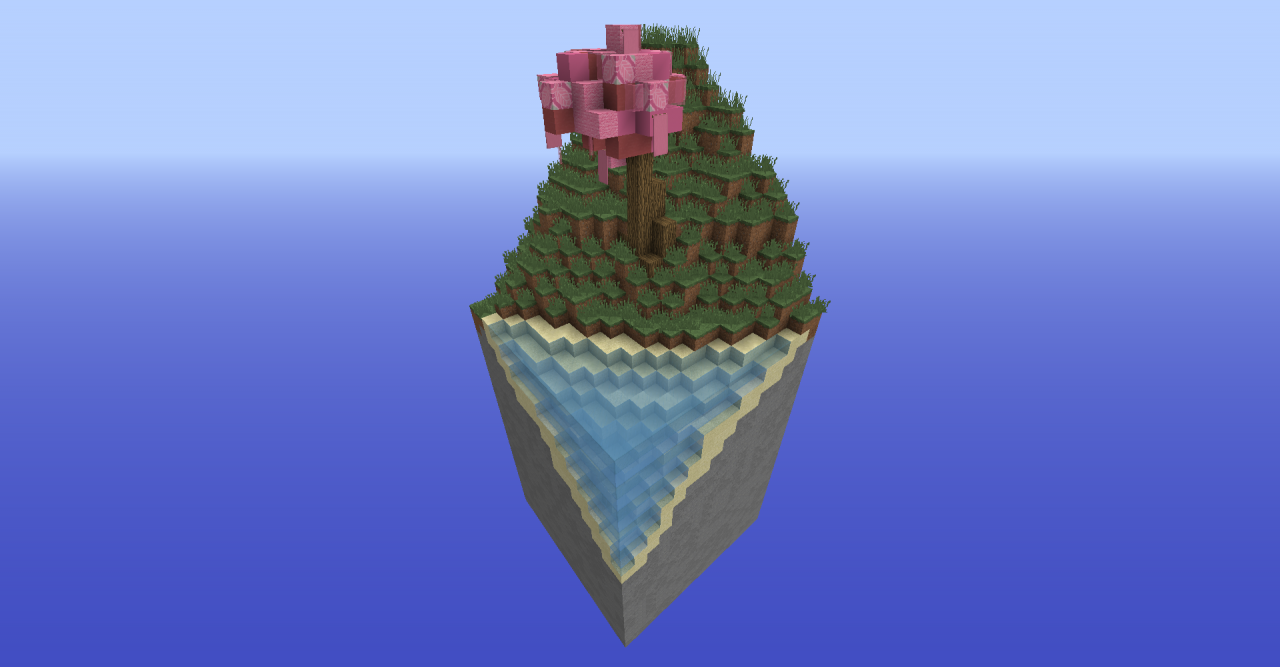 OneChunkBuilds: Cherry Blossom Minecraft Map