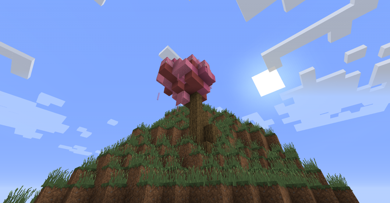OneChunkBuilds: Cherry Blossom Minecraft Map