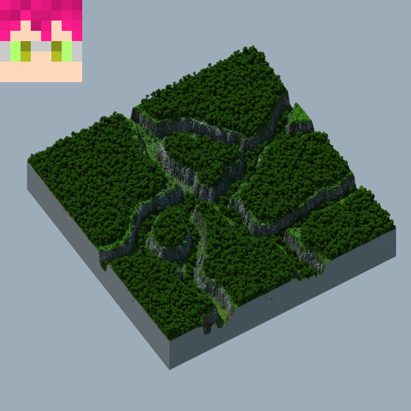 Pretty jungle 1000x1000 custom terrain Minecraft Map