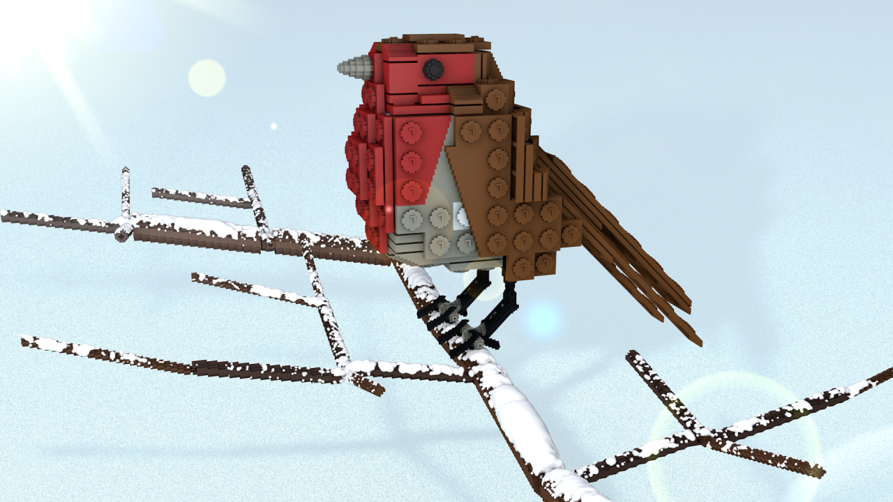 LEGO Bird of bullfinch in minecraft. Minecraft Map