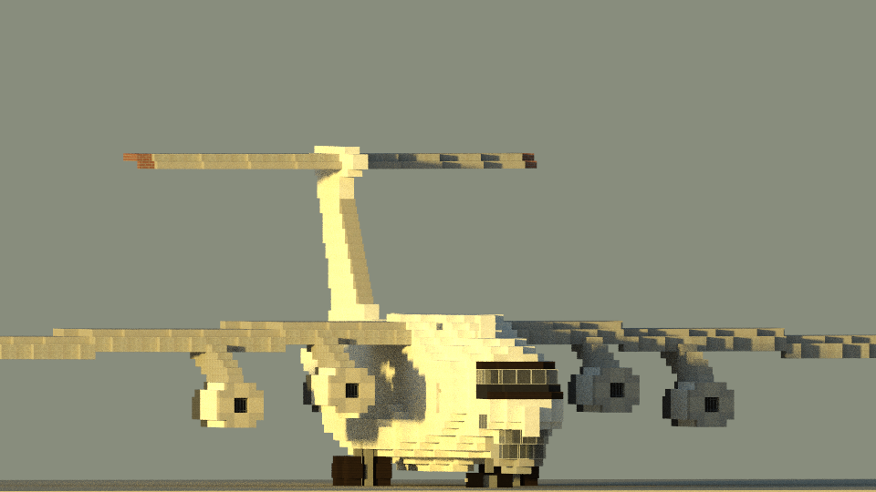 Ilyushin Il-76 Cargo aircraft (1,5:1) Minecraft Map