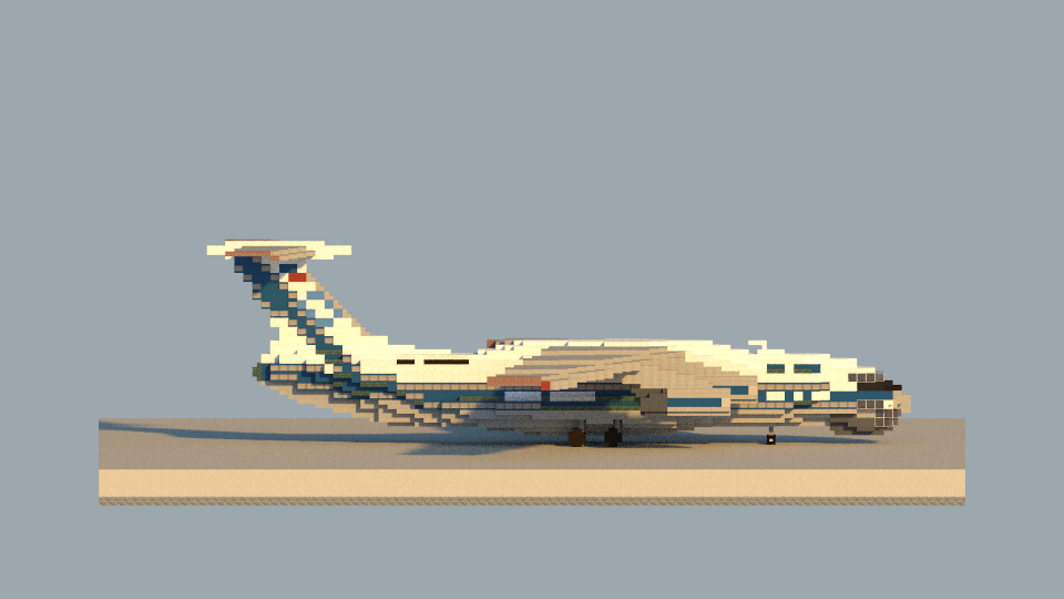 Ilyushin Il-76 Cargo aircraft (1,5:1) Minecraft Map