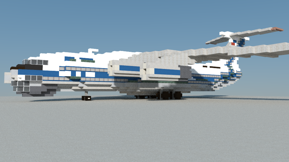 Ilyushin Il-76 Cargo aircraft (1,5:1) Minecraft Map