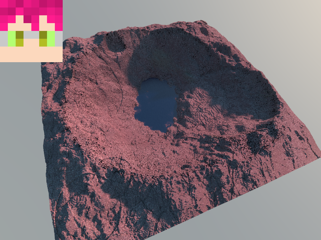 Crater 01- Custom map 600x600 Minecraft Map