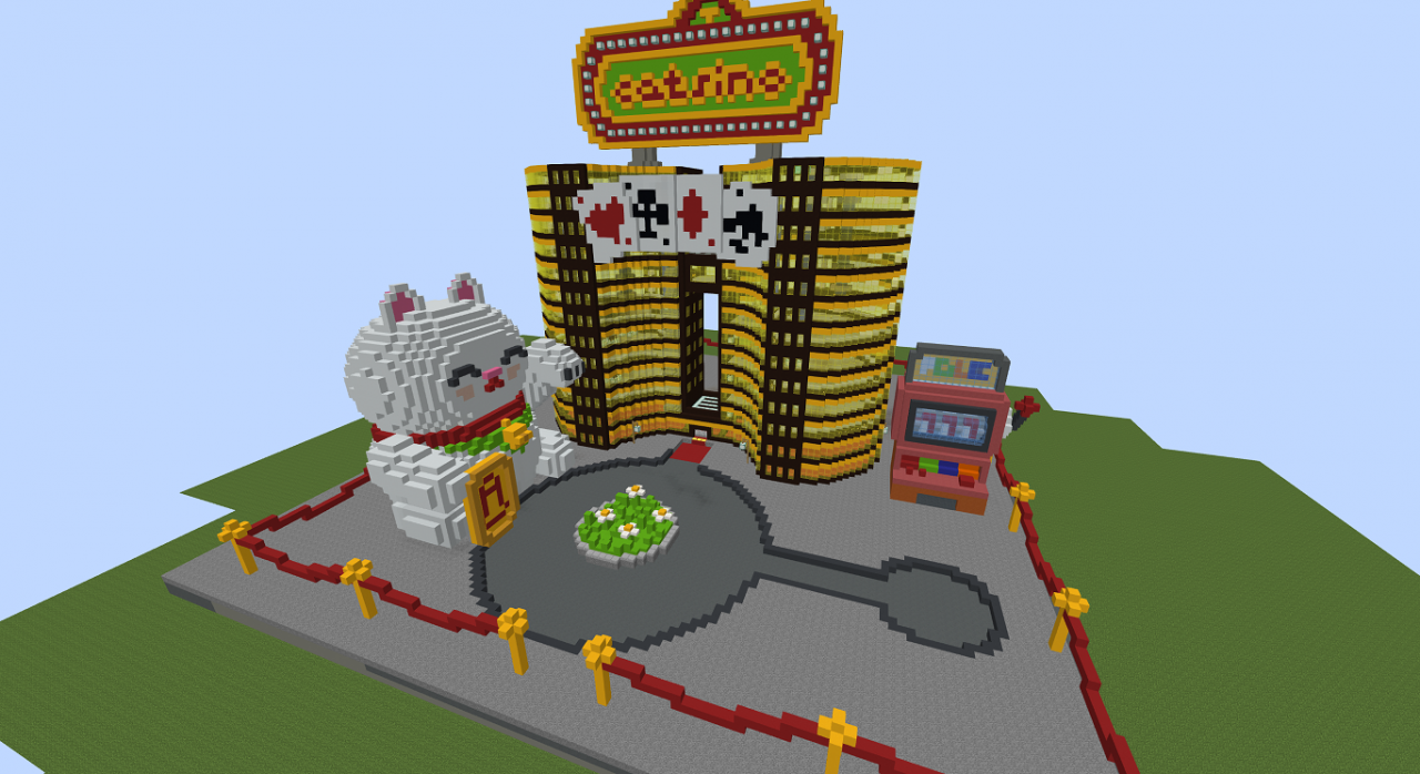lucky cat + casino = catsino Minecraft Map