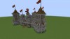 Castle Keep Kings Hall Medieval Rustic Build + Schematic. Minecraft Map