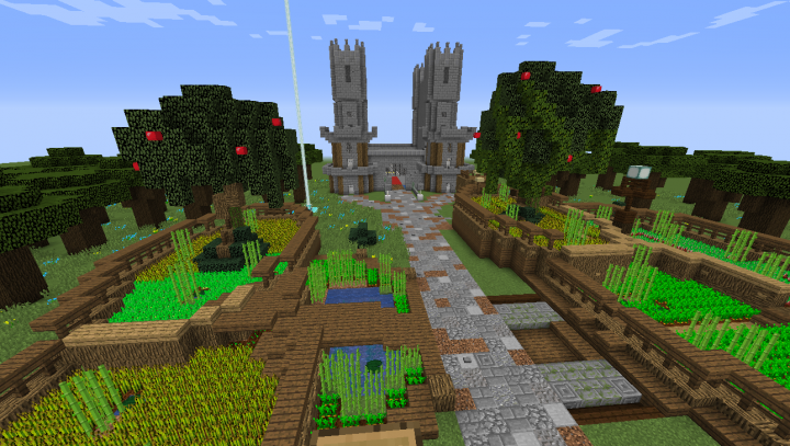 Medieval Style Marketplace & Castle Build ~ Perfect for a Marketplace ...