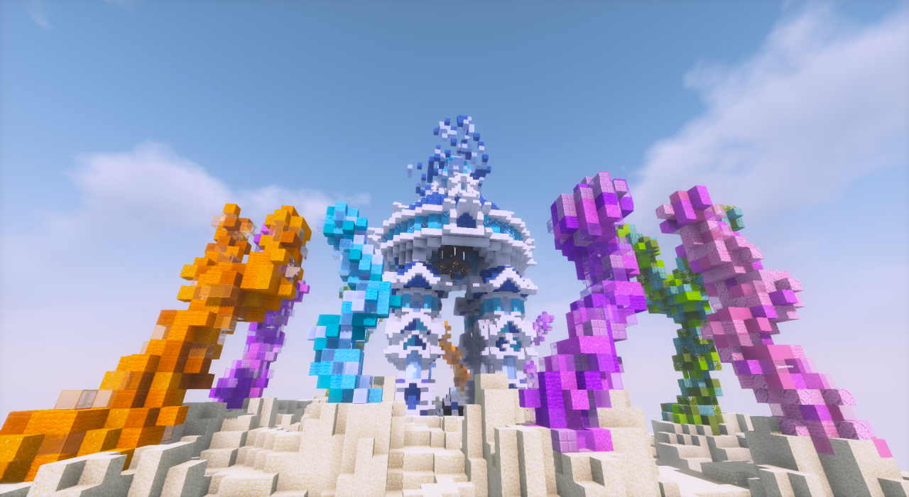 Temple in the Ocean Minecraft Map