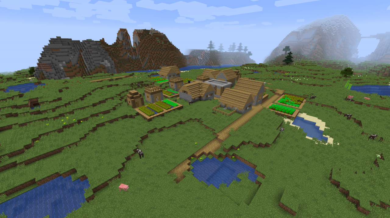 Survival Plains with Starter House - 1.13 Map Minecraft Map