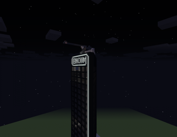 Tron Legacy's Encom Tower Minecraft Map